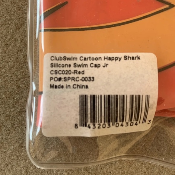 Club Swim | Swim | New Club Swim Silicone Kids Junior Jr Swim Cap Shark ...